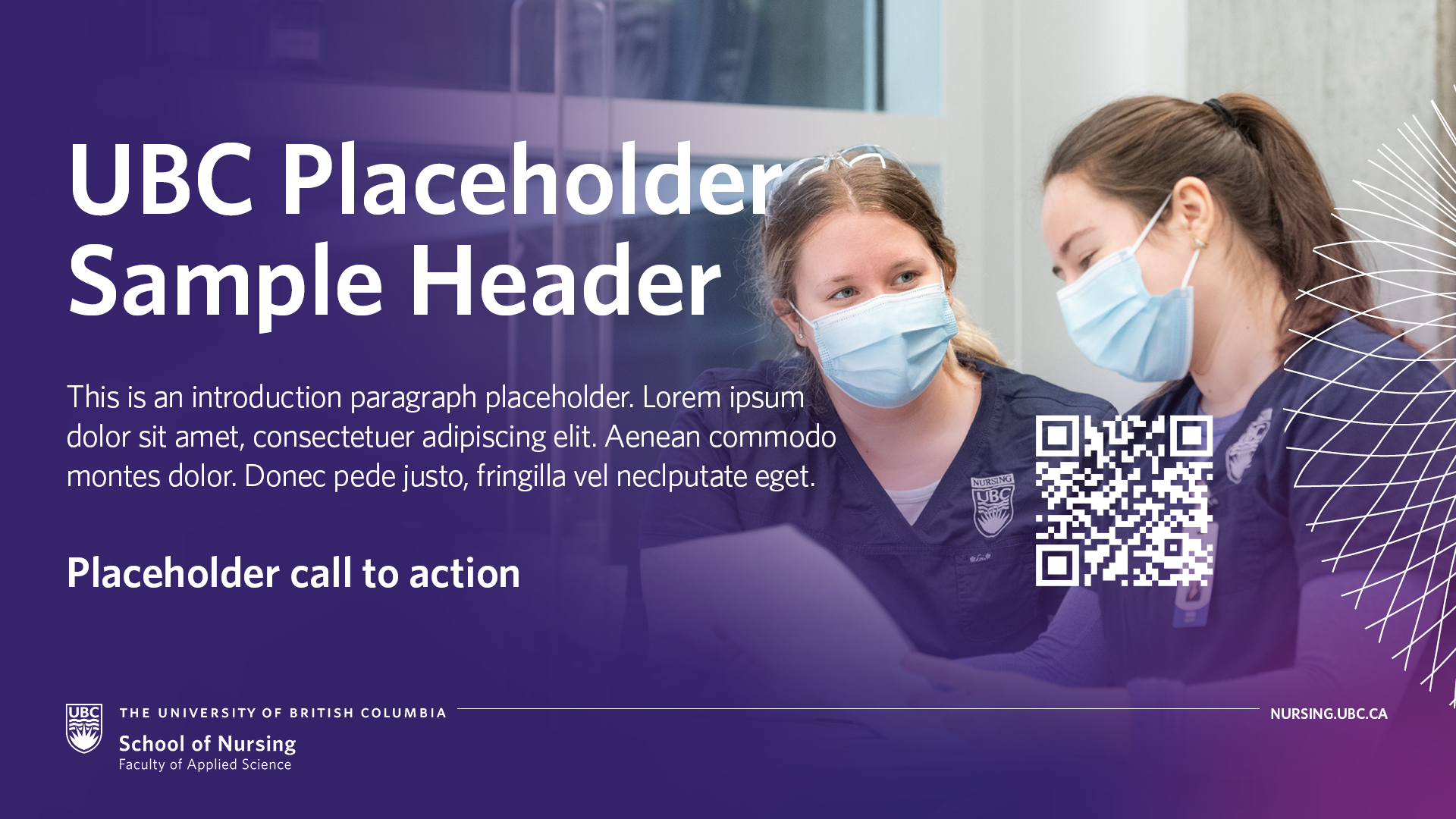 Digital Signage - UBC Applied Science Brand